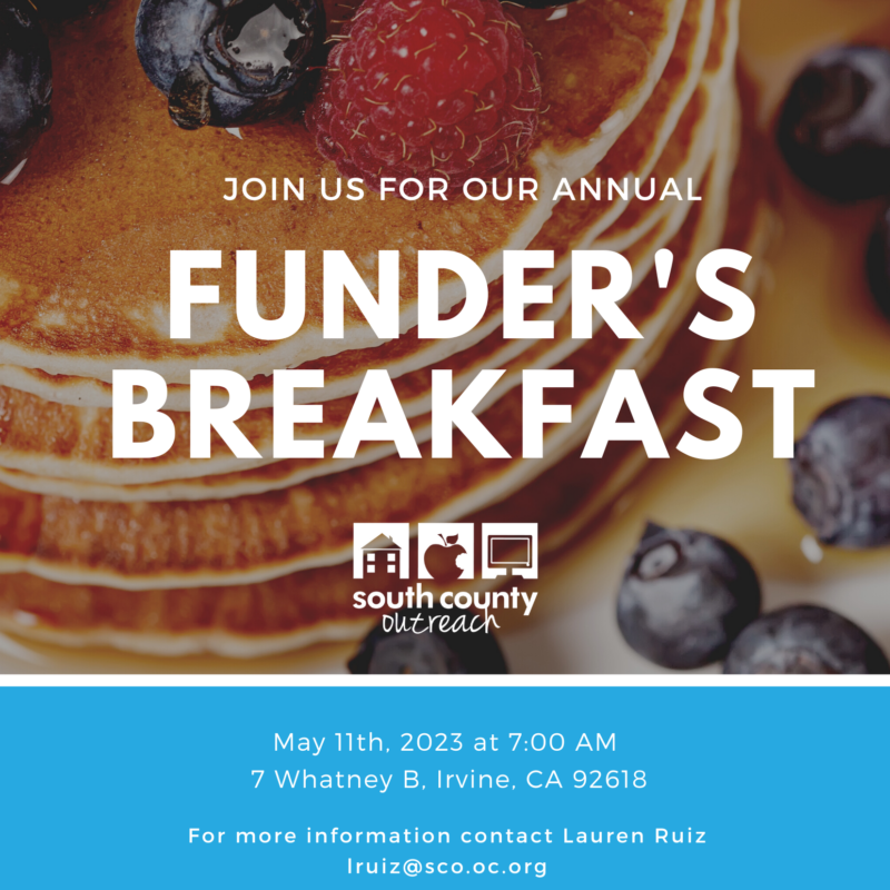 Funder's Breakfast - South County Outreach Orange County