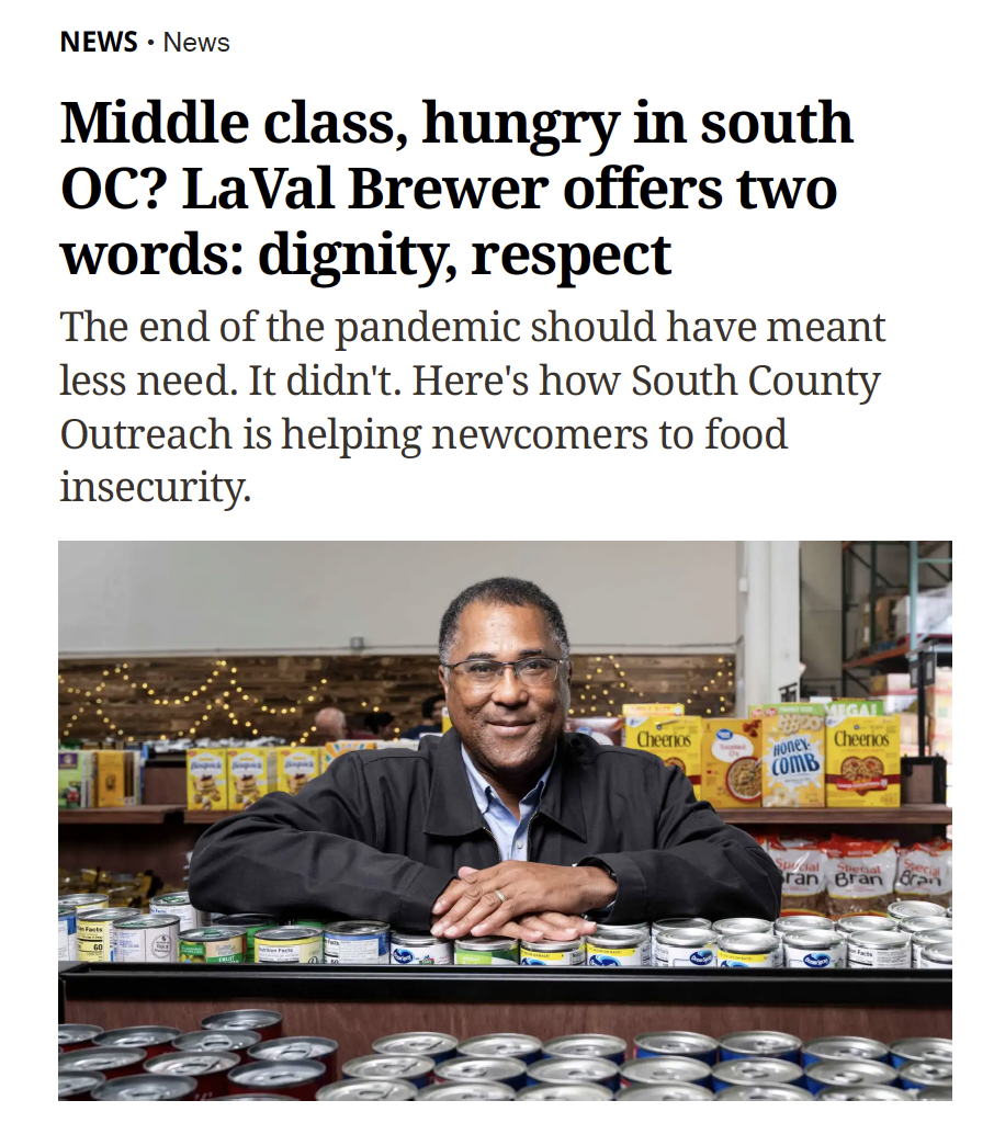 OC Register - Middle Class, Hungry in OC? LaVal Brewer offers two words ...